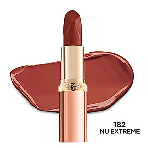 L'Oreal Paris Makeup Les Nus by Colour Riche Lipstick, Bold & Intense Nudes, Rich Saturated Color with Pure Caring Oils, Nu Extreme, 0.13 oz