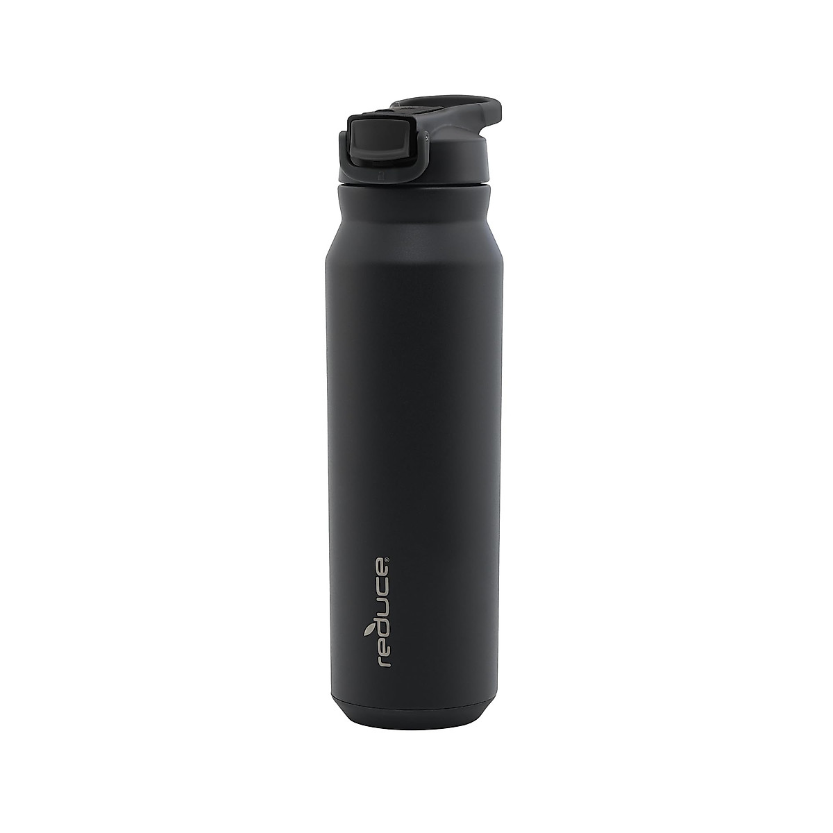 REDUCE 32 oz Hydrate Pro Stainless Steel Insulated Water Bottle - Flip Top Leak-Proof Lid, Dishwasher Safe, BPA-Free, Dual Wall Vacuum, Keeps Drinks Cold for 48 Hrs, Cup Holder Friendly - Black