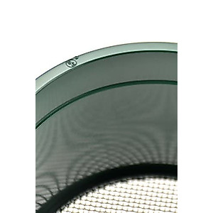 SE 5.5 Inch Mini Stackable Classifier Gold Prospecting Pan - 10 Holes/ Square Inch Stainless Steel Mesh Sifting Pan, Green