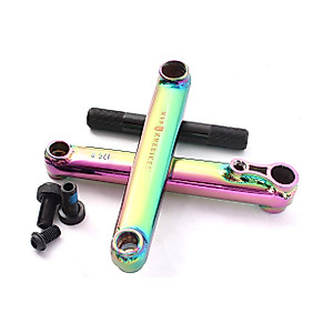 KHEbikes MVP V2 BMX Crank Set 48 Teeth CrMo 19 mm Axle Oil Slick 1.79lbs 175 mm