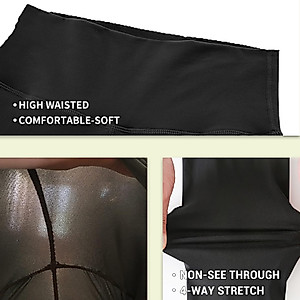 NexiEpoch Leggings for Women Plus Size-High Waisted L-XL-3XL Tummy Control Soft Capri Yoga Pants for Workout Running