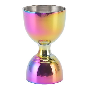 Zerodis Cocktail Jigger, Wide Opening Bar Jigger Strong Durable Stainless Steel for Liquor 30/60ml Colorful