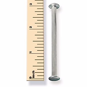 TruBind Aluminum Chicago Screw and Post Sets | 3 inch Post Length | 3/16 inch Post Diameter | Silver-Colored | 100 Screws and 100 Posts