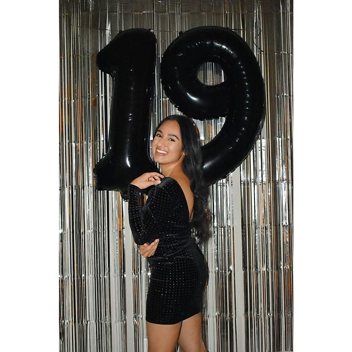 Number 2 Balloon 40 Inch Giant Two Balloon Number Birthday Decorations, 2nd 12 21st Party Celebration Decorations Graduations Anniversary Baby Shower