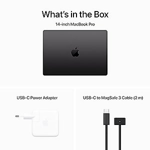 Apple 2023 MacBook Pro Laptop M3 Pro chip with 12‑core CPU, 18‑core GPU: Built for Apple Intelligence, 14.2-inch Liquid Retina XDR Display, 18GB Unified Memory, 1TB SSD Storage; Space Black