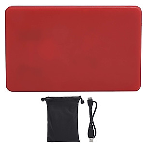 USB3.0 2.5 Inch Portable Mobile Hard Drive, 80GB Universal External Hard Drive for Computer Monitors and Laptop, Red(80G)