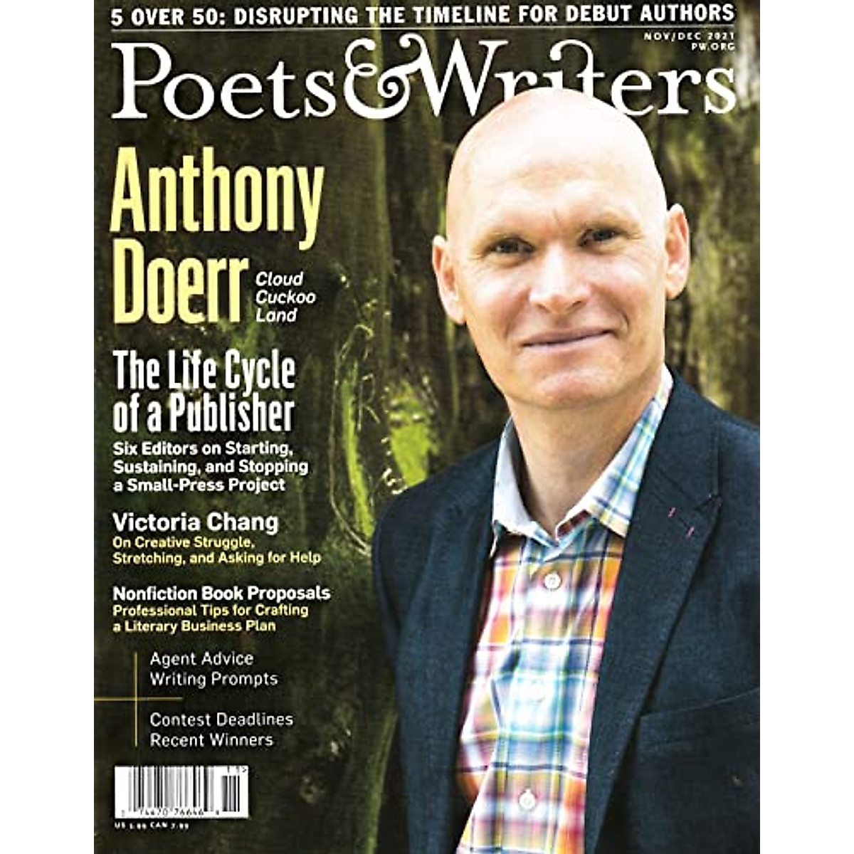 Poets & Writers Magazine, * November / December, 2021 * Volume, 49 * Issue, 06 * ( PLEASE NOTE: ALL THESE MAGAZINES ARE PETS & SMOKE FREE. NO ADDRESS LABEL, FRESH STRAIGHT FROM NEWSSTAND. (SINGLE ISSUE MAGAZINE)