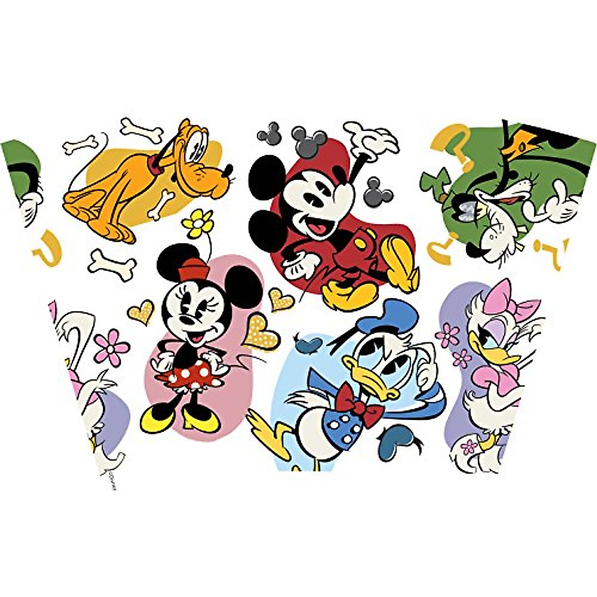 Tervis Disney - Classic Characters Tumbler with Wrap and Black Lid 24oz, Clear