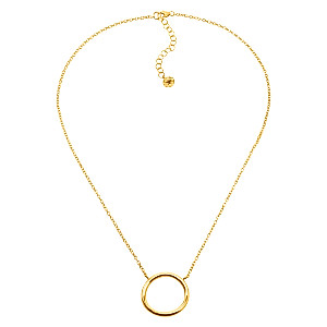 Silpada 'Karma' Open Circle Necklace in 14K Gold-Plated Sterling Silver, 18" + 2"