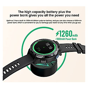 JAITEA Waterproof Dual-chip P22+PAR2822 Compatible Smartwatch 13MP IMX214 Camera 4GB 64GB Memory 1260mAh Men