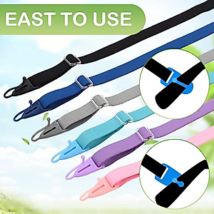 Oudain 6 Pack Kids Eyeglass Strap Adjustable Glasses Strap Kids Eyeglass Strap Eyeglass Band Sports Glasses Strap(Multi Color)