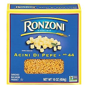 Ronzoni Acini Di Pepe Macaroni NON GMO 16 Oz. Pack Of 3.