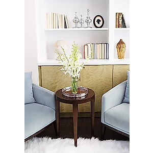 KaBloom PRIME ORVERNIGHT DELIVERY - Serenade of Hope Bouquet of 10 White Orchid With Vase.Gift for Birthday, Sympathy, Anniversary, Get Well, Thank You, Valentine, Mother’s Day Fresh Flowers