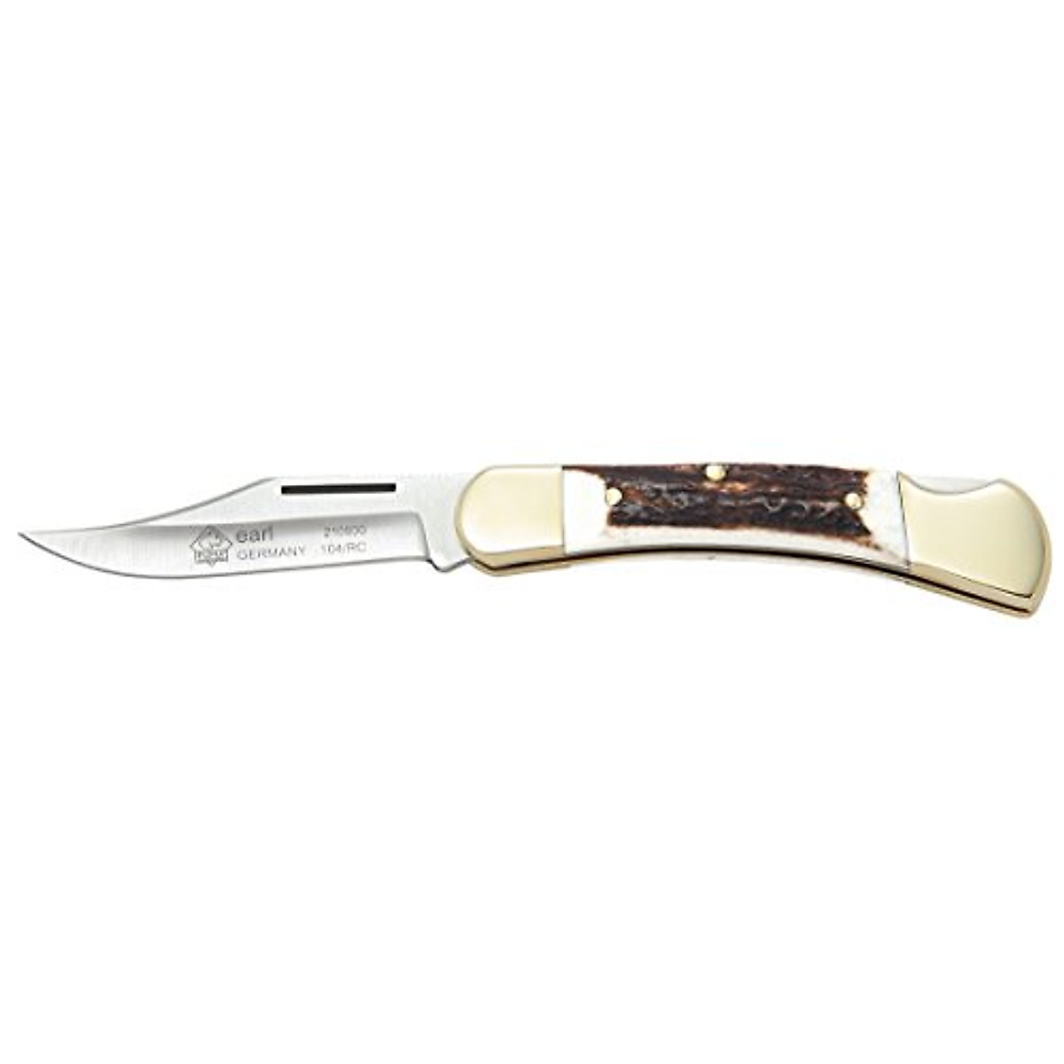 Puma 210900 Earl Folding Knife, Plain Stag