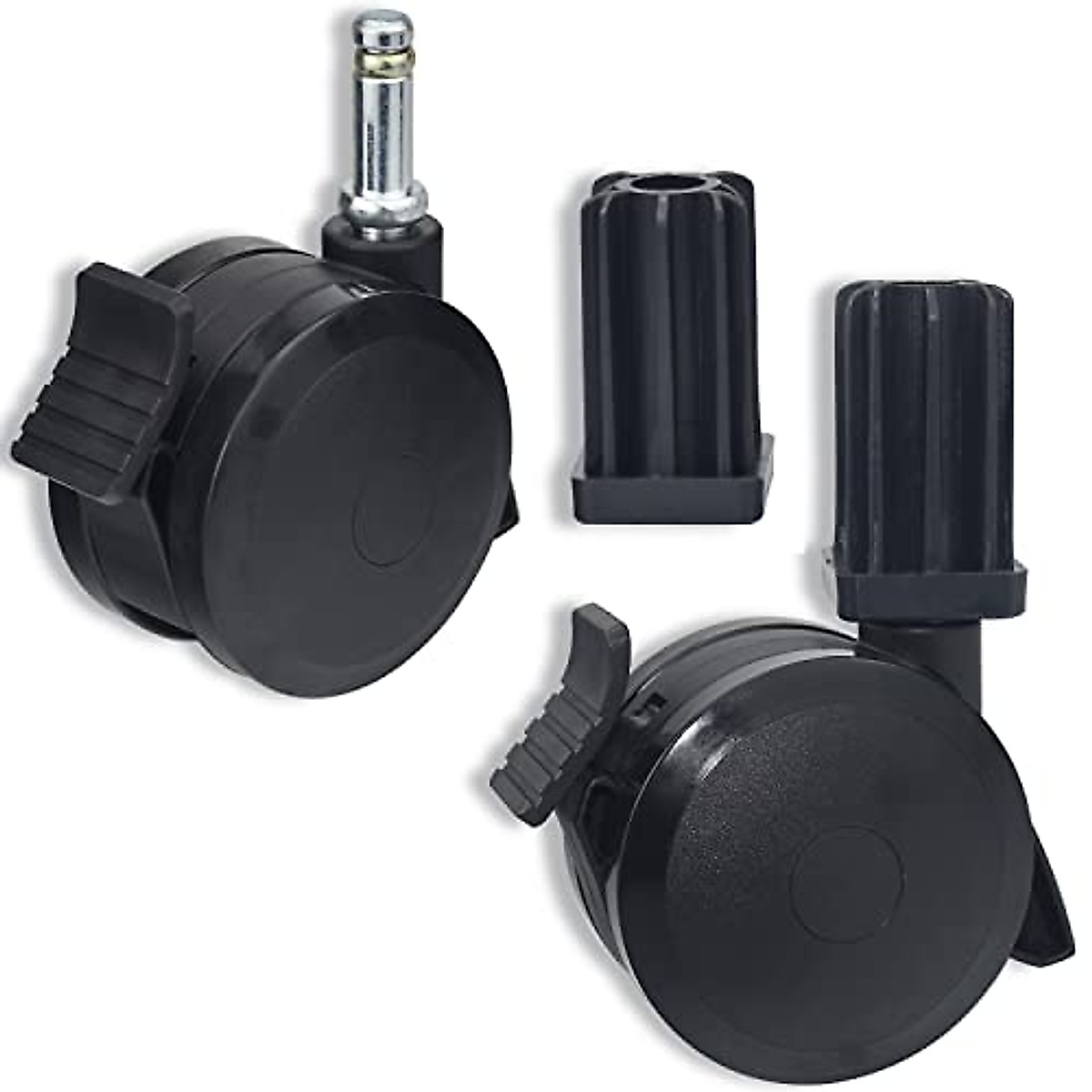 70360 Locking Caster with Insert Compatible with Weber Spirit Series 2009-2012, Genesis 300 Series 2007-2016 and Summit Series 2007-2019 Gas Grills (2 Pack)