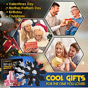 Stocking Stuffers for Men Snowflake Multitools - 20 in 1 Multi Tool Christmas Gifts for Men Women Adults Teens, Unique Ideas Gadgets Gifts for Dad, Pocket Size Mini Portable Screwdriver Bottle Opener