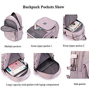 Mfikaryi Solid-Color Rolling Backpack for Girls Rolling Backpack for Kids Elementary Students with Wheel Travel Schoolbag