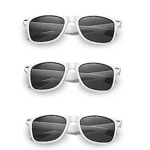 TheGag White Sunglasses Bulk- (Pack of 36) Wedding Bridal Party Sunglasses Bulk Party Favors Pack Women-Men
