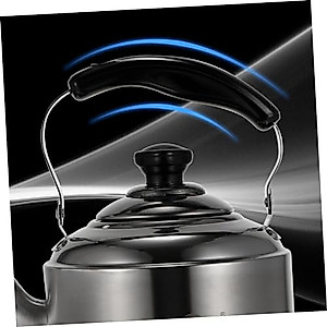 GRIRIW 1pc Stainless Steel Kettle Coffee Espresso Machine Kitchen Gadget Water Boiling Kettle Insulated Coffee Home Tea Kettle Espresso Coffee Machines Stainless Steel Water Kettle Silver