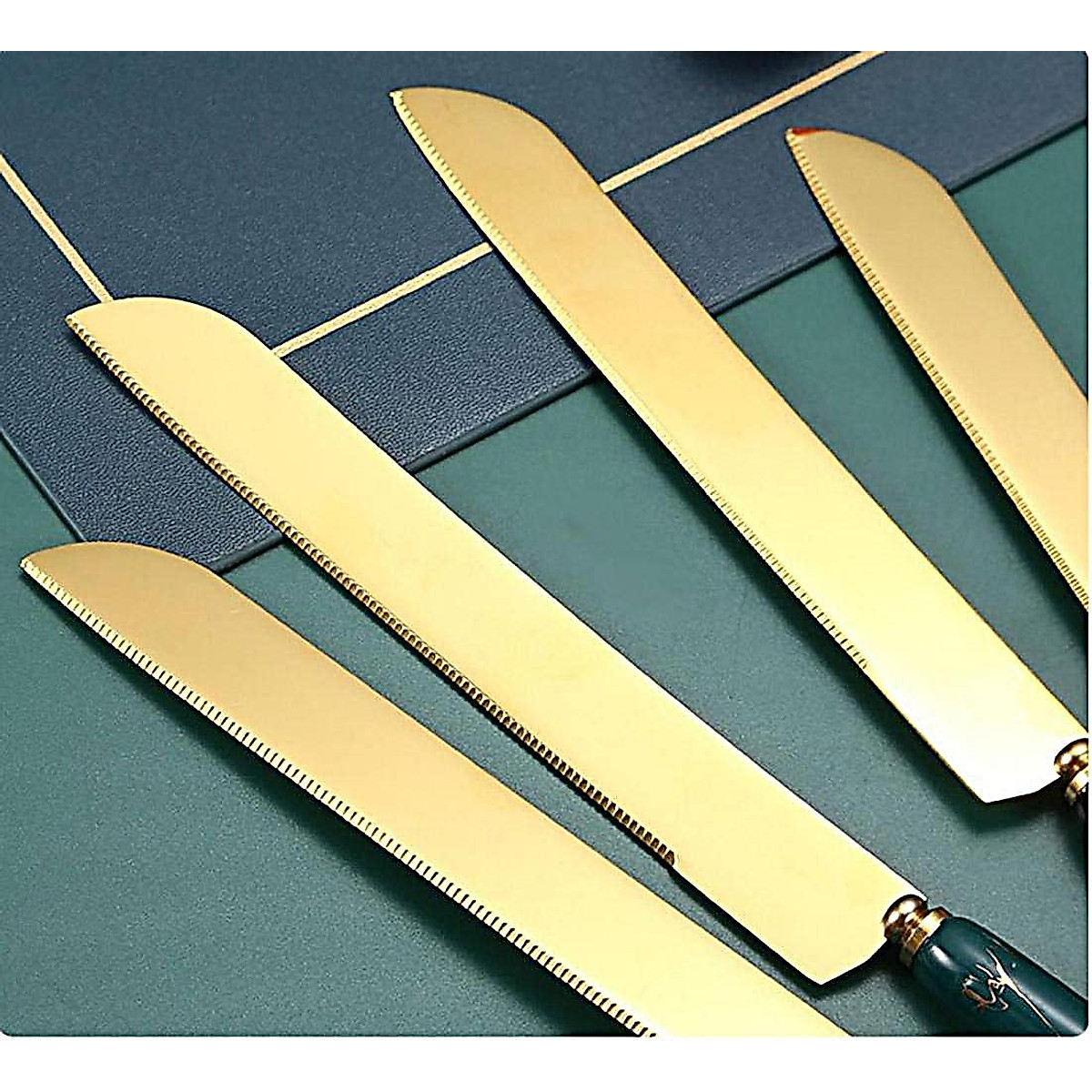 Wedding Cake Knife Shovel Server Set Silverware Stainless Steel Ceramic Handle Wedding Party Thanksgiving Christmas (White)