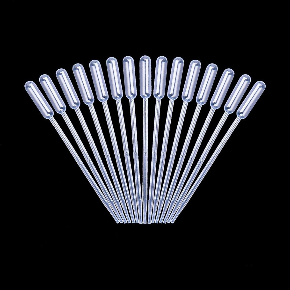 AKOAK 200 Pcs/Pack 0.5ml Disposable Plastic Graduated Transfer Pipettes Dropper Eye Dropper for Esse