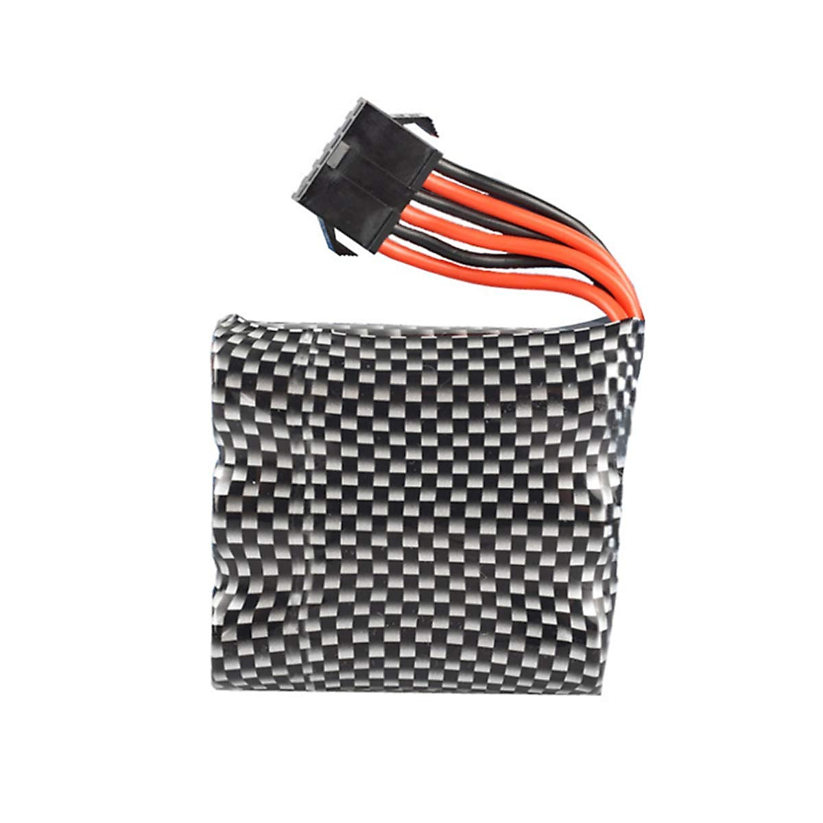 hj Black SM6P Plug 800mAh 9.6V 20C Rechargeable Lithium Battery with Charging USB Cable for High Speed RC Car S911 S912 9115 9116 9120 Remote Control Toy or RC Boat Plane Drone Monster Truck