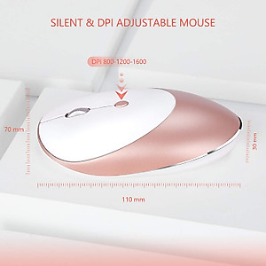 Backlit Keyboard Case and Mouse Compatible with iPad Pro 12.9 2020/2018, Detachable Keyboard US Layout with Mice & Cover for iPad Pro 12.9 4th Gen./3rd Gen, Rose Gold