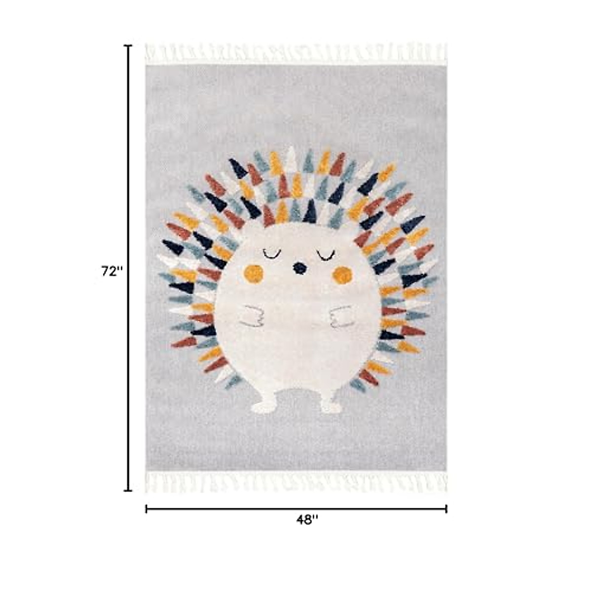 nuLOOM Amiah Graphic 4x6 Area Rug for Living Room Bedroom Dining Room Nursery Kitchen, Multicolor