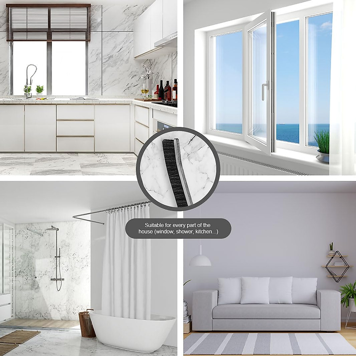 3 PCS Crevice Cleaning Brush, Hard Bristle Crevice Cleaning Brush, Gap Cleaning Brush, New Multifunctional Detailing Brush - Stove Top & Shower Cleaner, Vegetable & Window Groove Brush,Scrub Brush