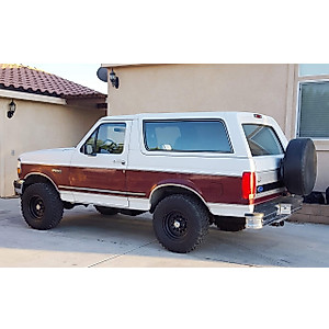 Black Chrome Side Body Trim Molding Replacement for 1992-1996 F150, F250, F350, Bronco - 2" Wide (Quarter Roll - 6 ft)