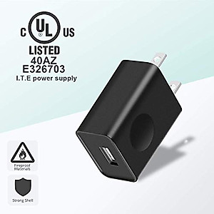 USB Wall Charger, FONKEN 3-Pack 5V 2A Power Adapter Universal Travel Charger USB Plug Cell Phone Charger Block Cube Compatible with iPhone, iPad, Google Nexus, Samsung, LG, HTC, Moto, Kindle and More