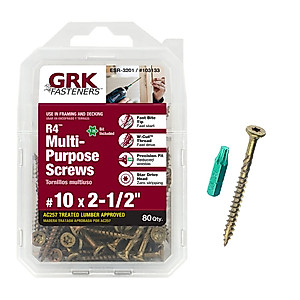 GRK 103133#10 x 2-1/2" R4™ Multi-Purpose Screws 80 Count