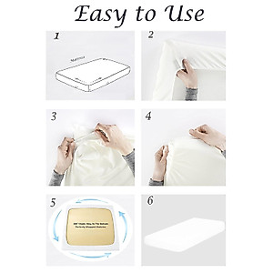 Twin XL Size Sheet Set - 4 Piece Set - 100% Egyptian Cotton, 400 Thread Count Long-Staple, Best-Bedding Sheets, Fitted Sheet fits Upto 15” deep Pocket Mattress - Easy Fit - Light Blue Stripe