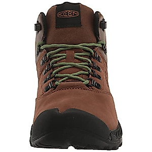 KEEN Men's NXIS Explore Mid Height Waterproof Fast Packing Hiking Boots, Bison/Campsite, 8.5