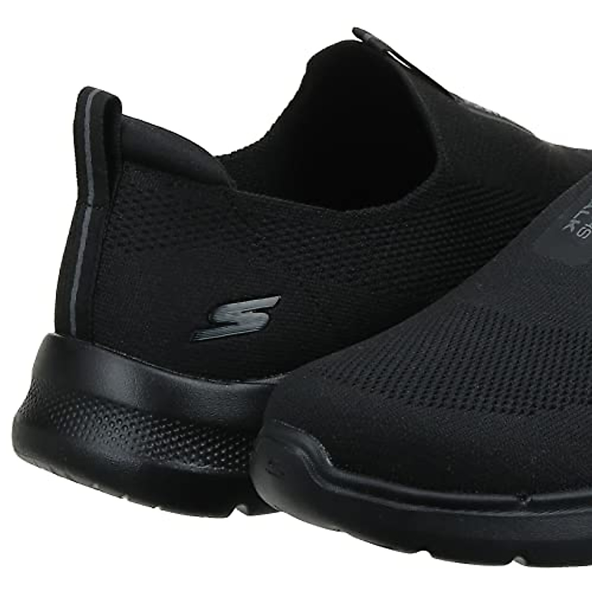 Skechers mens Gowalk 6 - Stretch Fit Slip-on Athletic Performance Walking Shoe, Black, 9 X-Wide US
