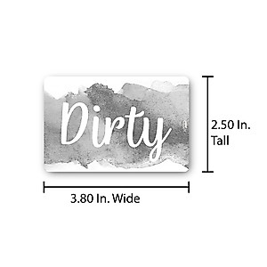 Brothers Bench Aqua & Gray Dirty Clean Dishwasher Magnet, Clean Dirty Magnet for Dishwasher, Universal Dishwasher Magnet Clean Dirty Sign for Kitchen Organization