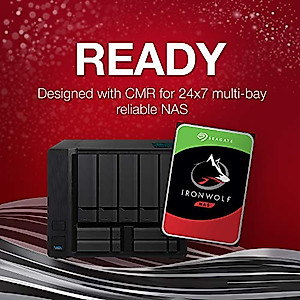 Seagate IronWolf 4TB NAS Internal Hard Drive HDD – CMR 3.5 Inch SATA 6Gb/s 5900 RPM 64MB Cache for RAID Network Attached Storage – Frustration Free Packaging (ST4000VNZ08)