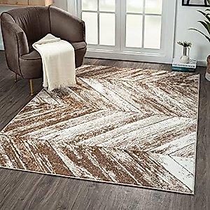Persian Rugs Moroccan Trellis Beige 8x10 Area Rug, Non-Shedding Carpet