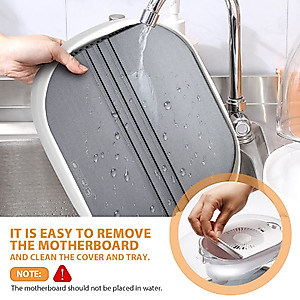 Newhai Defrost Tray for Frozen Meat, Upgraded Defrosting Board 360°Defroster with Atomizer for Beef Chicken Sea Food Kitchen Use