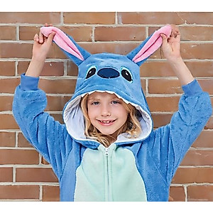 AwesomeFit Girls Cosplay Costume Animal Pajamas Halloweem Sleepwear 5T Blue