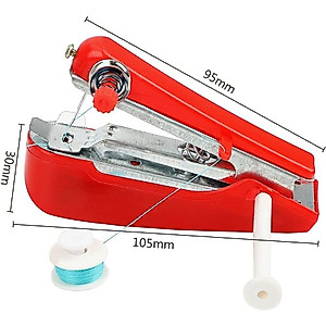 1Pc Handheld Sewing Machine, Portable Mini Manual Sewing Machine Handy Needlework Tool Mini Sewer Machine Hand Stitcher Sewing Machine