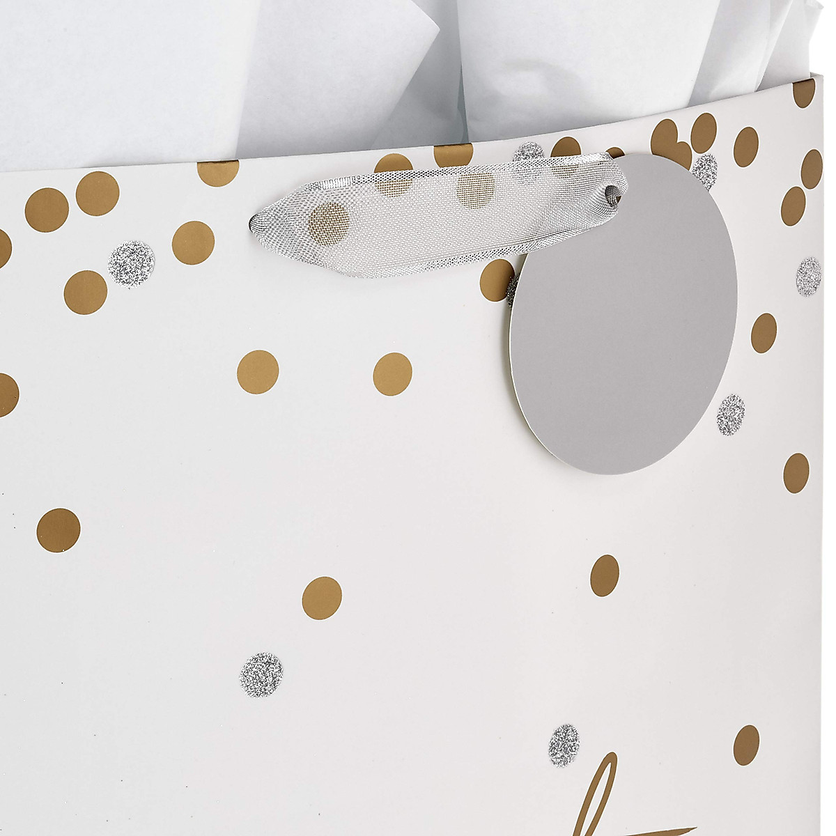 Hallmark All Occasion Gift Bags Assortment with Tissue Paper - Black and Gold (Pack of 3, 2 Large 13" and 1 Medium 9" for Anniversaries, Weddings, Birthdays, Holidays and More)