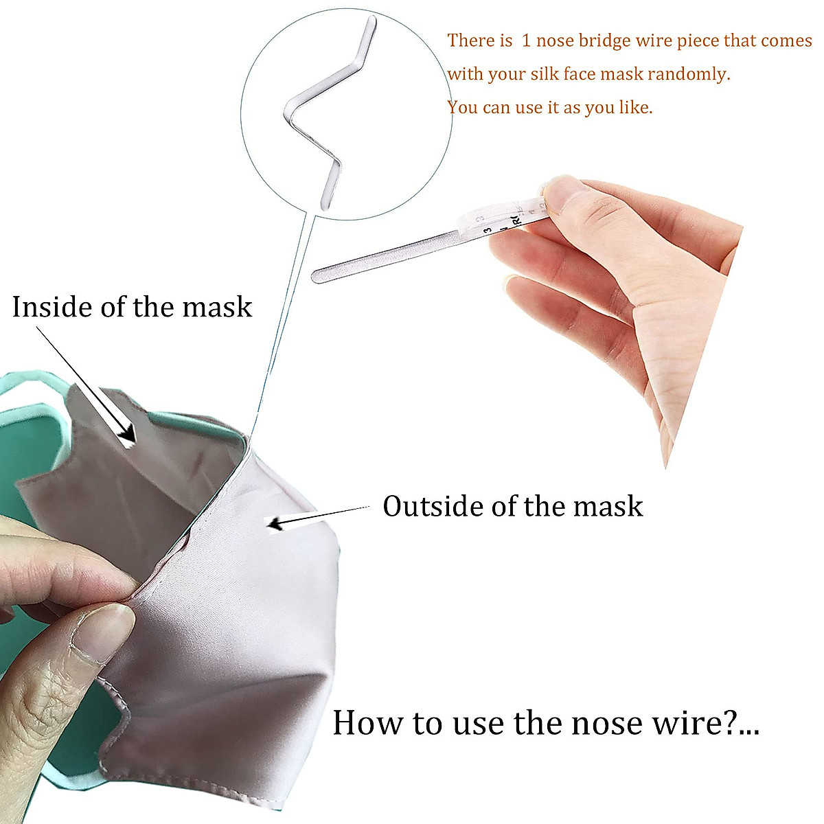 Known 100% Mulberry Silk Face Masks Fashion Mask 19 Momme Silk Mask for Sensitive Women, 2 Black+1 Dusty Rose+1 Pink