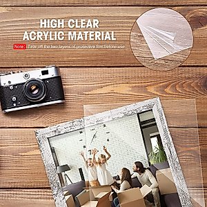 TWING Rustic Picture Frames 11x14 Set of 6, Distressed White Composite Wood Large Gallery Wall Frame Set Display Photos 8x10 with Mat or 11x14 without Mat Wall Mounting, Ideal Valentine Gifts for