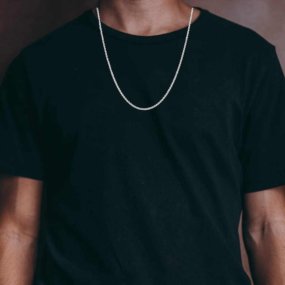 Verona Unisex Italian 925 Sterling Silver 1.3MM Wheat Chain Adjustable Up To 24 inch