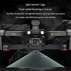 RKSTD 4K Camera GPS RC Drone For Adults, Foldable RC Quadcopter, Brushless Motor, Circle Flight, Waypoint Flight, Auto Return, Follow Me, Altitude Hold, Headless Mode