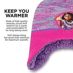 Disney Girls Toddler Winter Hat and Mittens Set Ages 2-4 Or Encanto Hat and Kids Gloves Set for Ages 4-7