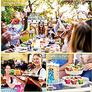 Pvieked 120 Pack 7 Oz Square Plastic Cups with Spoons, Appetizer Cups Clear Plastic Dessert Cups Small Tumbler Cups Disposable for Ice Cream, Fruit Puddings, Desserts, Wedding Party Catering Supplies