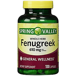 Spring Valley - Fenugreek 610 mg, 100 Capsules