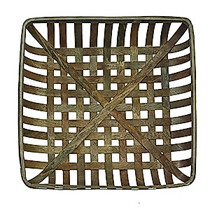 Mud Pie Set of 3 Tobacco Baskets, One Size, Brown